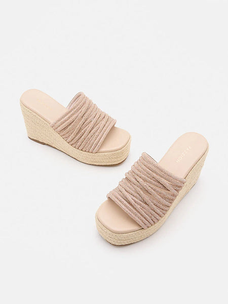 Lisa Embellished Strapped Wedges – PAZZION AUSTRALIA